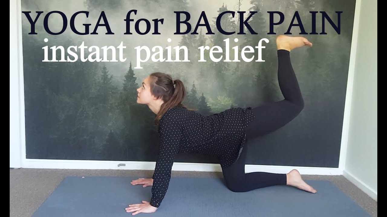 Yoga for Back Pain 15 min practice is guaranty to release tension and ...