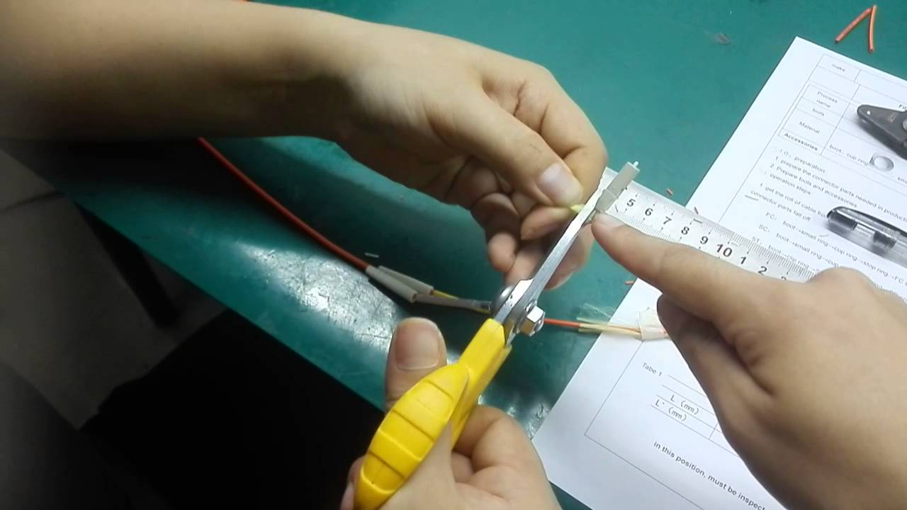 LC patchcord assembly - YouTube