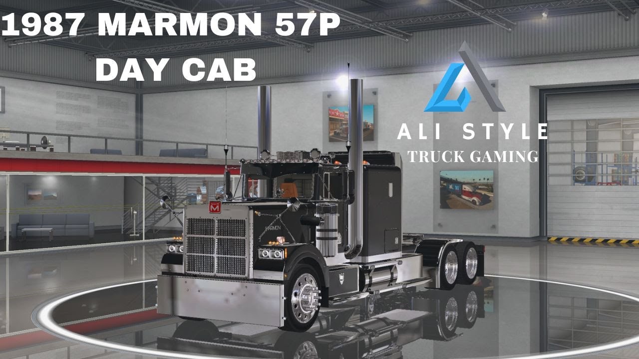 American Truck Simulator (v 1.48) 1987 Marmon 57p Day Cab mega Tuning ...