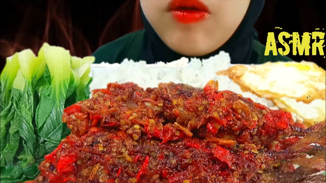MENU NIKMAT, ASMR IKAN ASAP SAMBEL MERCON || MUKBANG ASMR - YouTube