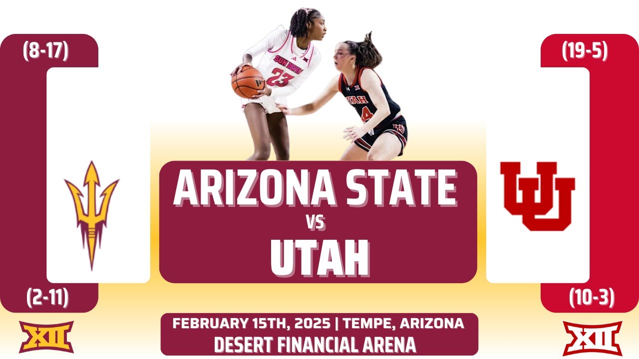 Arizona State vs Utah | Big 12 | 2.15.25 - YouTube