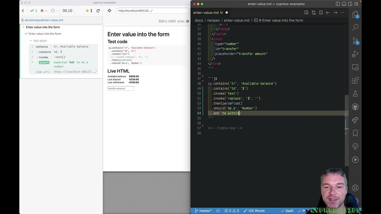 Enter The Balance Value Into The Input Field - YouTube