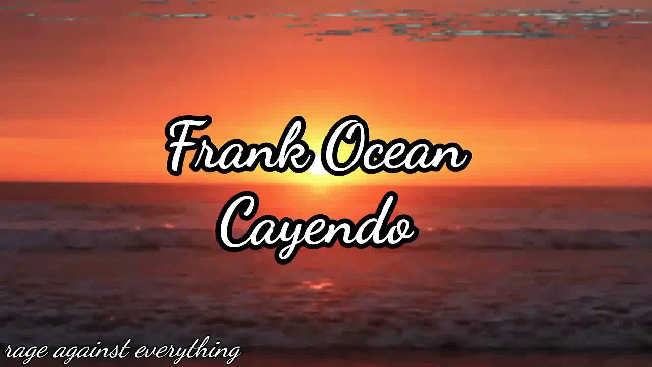 Frank Ocean - Cayendo (Side A - Acoustic) [Sub. Español/English] - YouTube