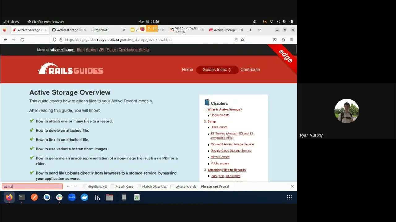 RubyJax: ActiveStorage (5/18/2023) - YouTube