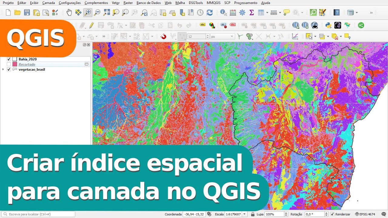 Criar índice espacial para uma camada no QGIS - YouTube