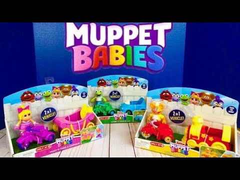 New MUPPET BABIES 2 in 1 Vehicles TRAIN, CAR and CARRIAGE Unboxing ...