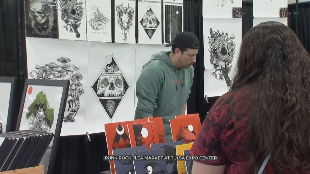 Tulsa's Expo Square Hosts Punk Rock Flea Market - YouTube