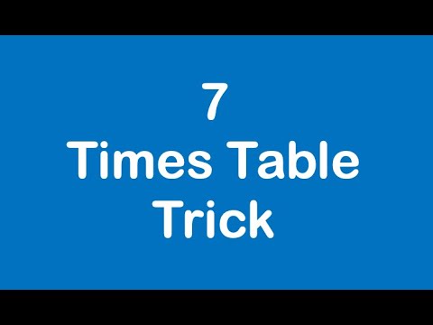 7 Times Table Trick - YouTube