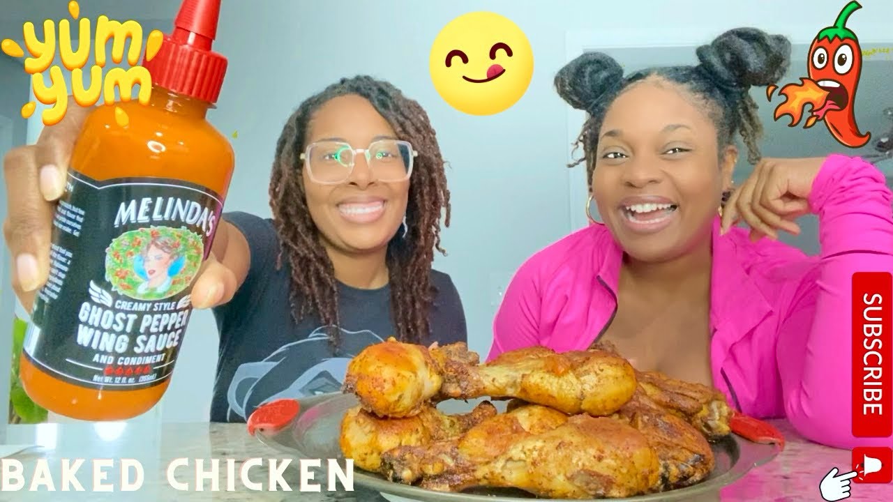 DELICIOUS BAKED CHICKEN WITH MELINDA'S GHOST PEPPER HOT SAUCE - YouTube