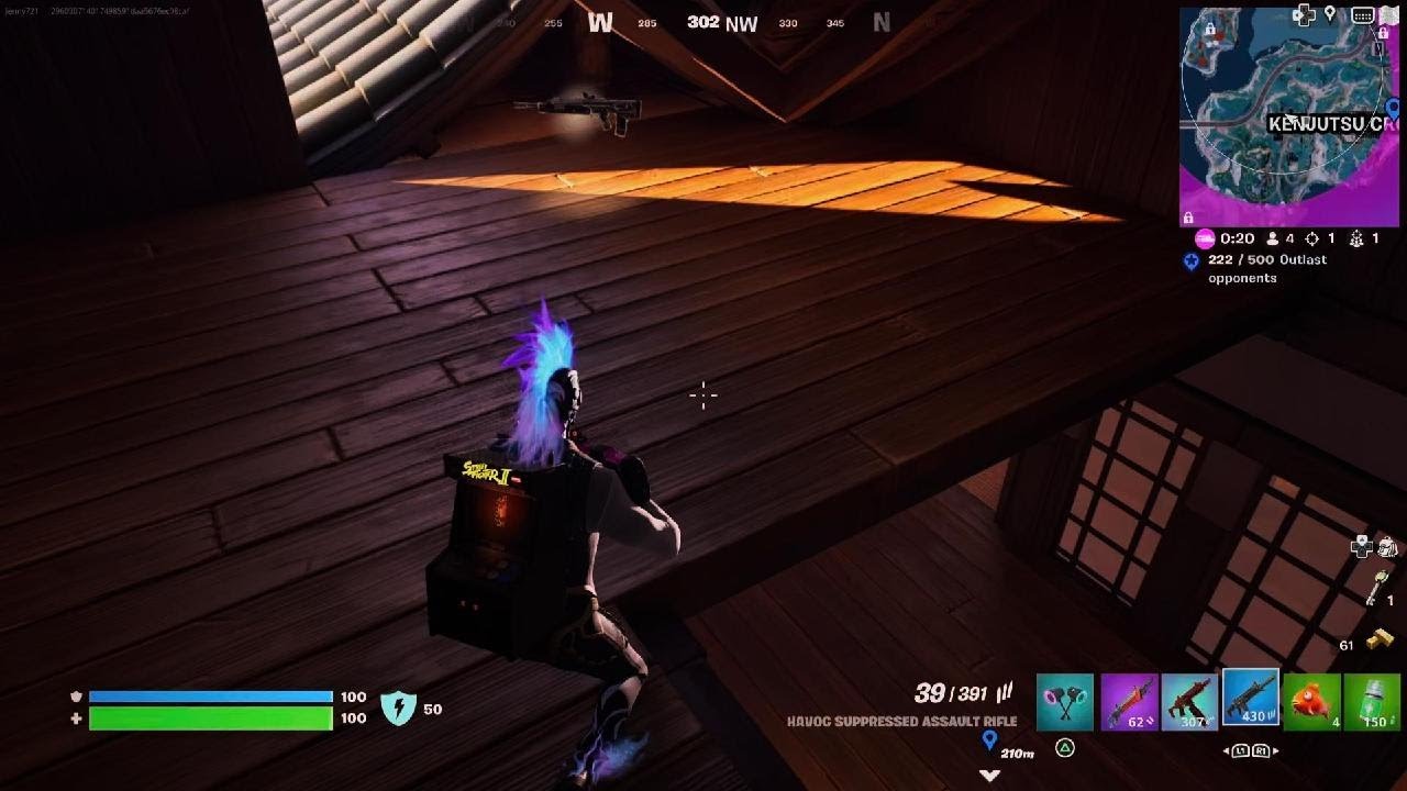 FORTNITE First CROWNED win of the NEW season using heisted blink mag ...