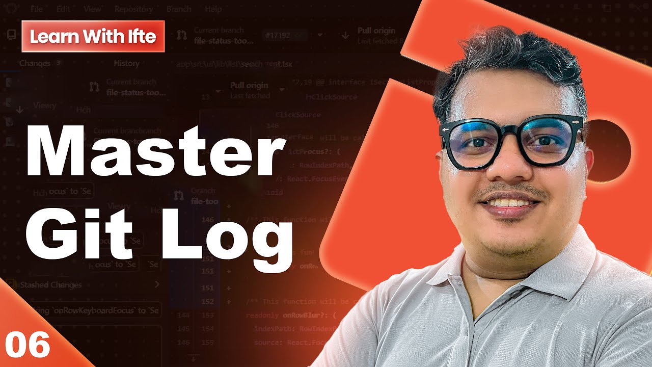 Navigating Commit History with git log: GIt Mastery - YouTube