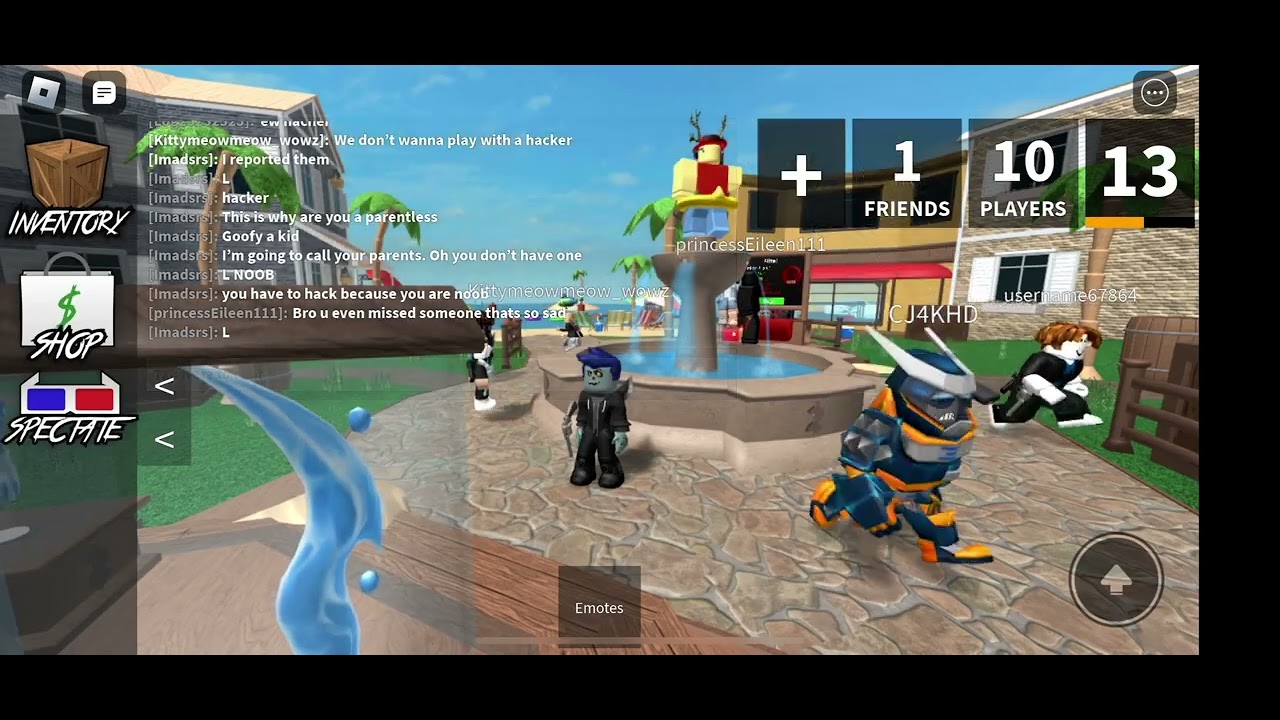 I found a hacker in mm2 and he was fly hacking - YouTube