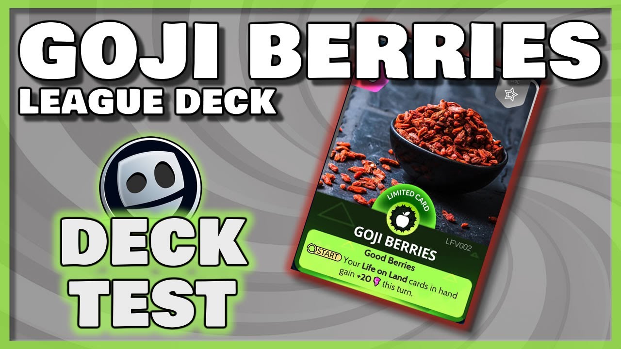 Goji Berries New Card Deck Build Test - Cards Universe & Everything ...