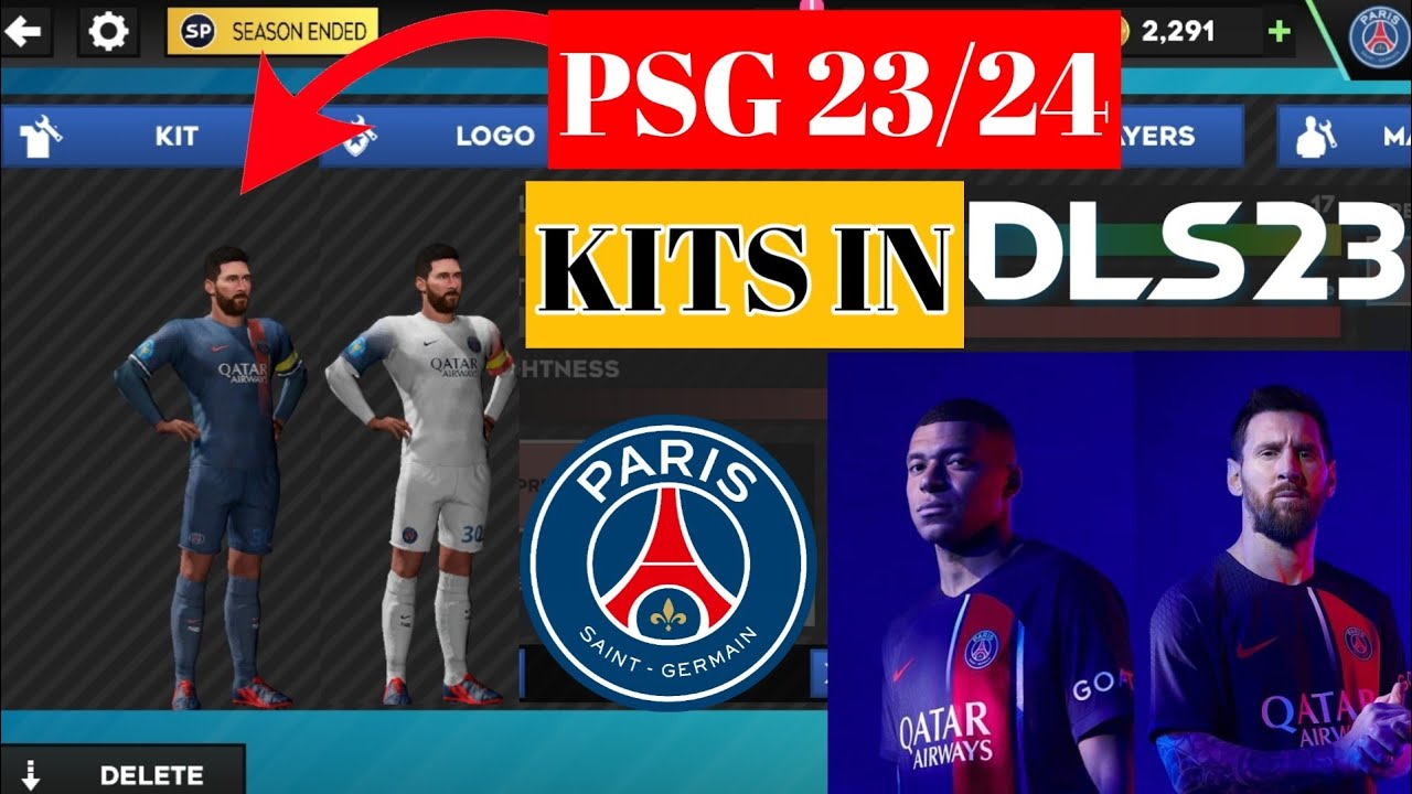 DLS 23 | PSG 23/24 ALL KITS IN DLS 23! | DREAM LEAGUE SOCCER 23 - YouTube