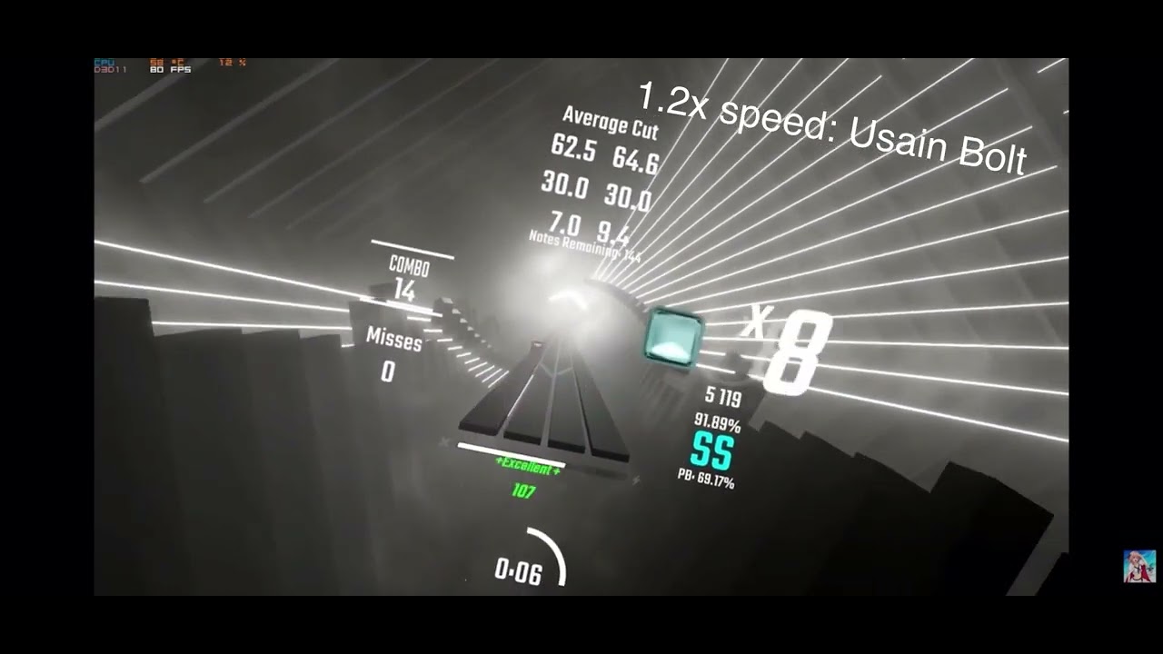 Super idol song (Beat saber) speeds and thing - YouTube