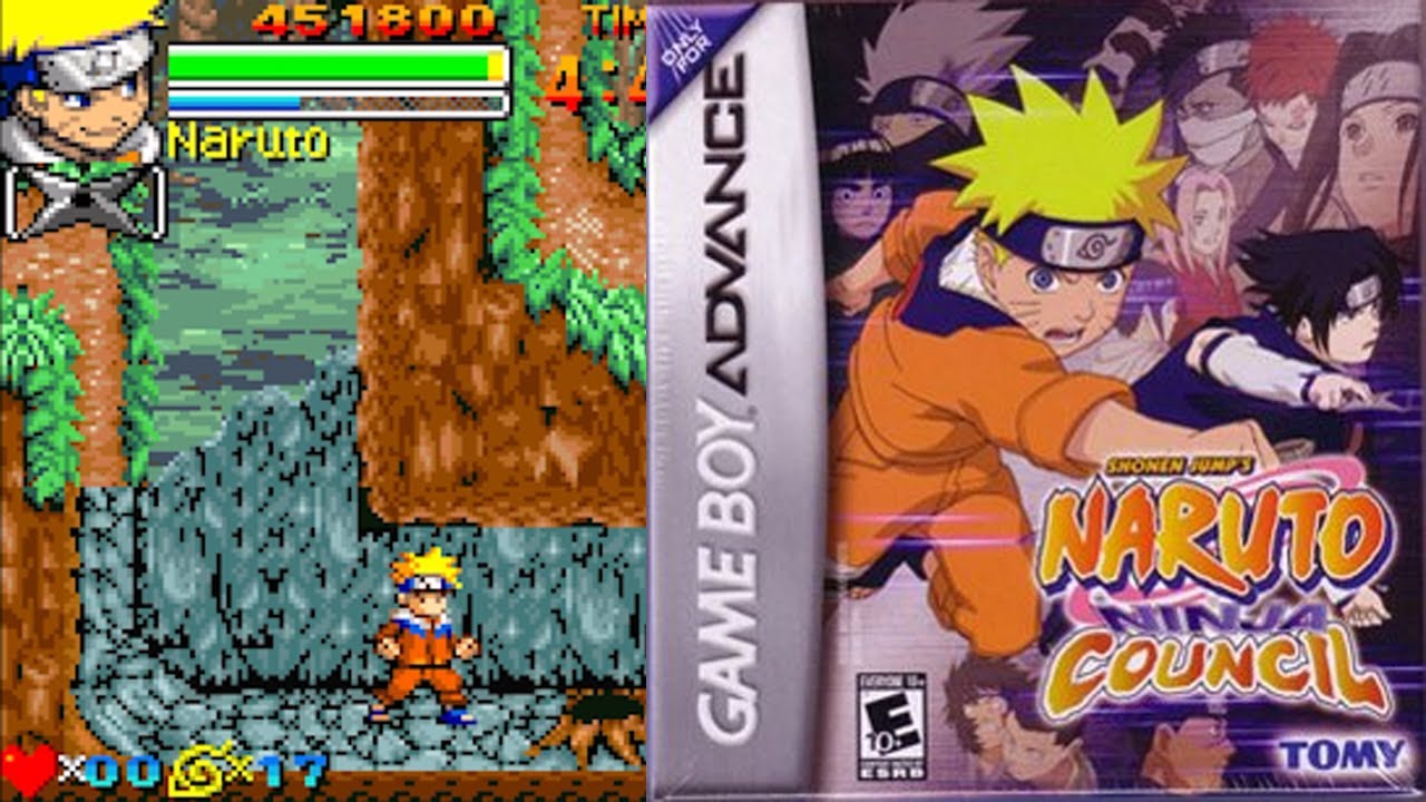 Naruto Ninja Council (2003/GBA) Platformer - Intro/Opening Gameplay ...