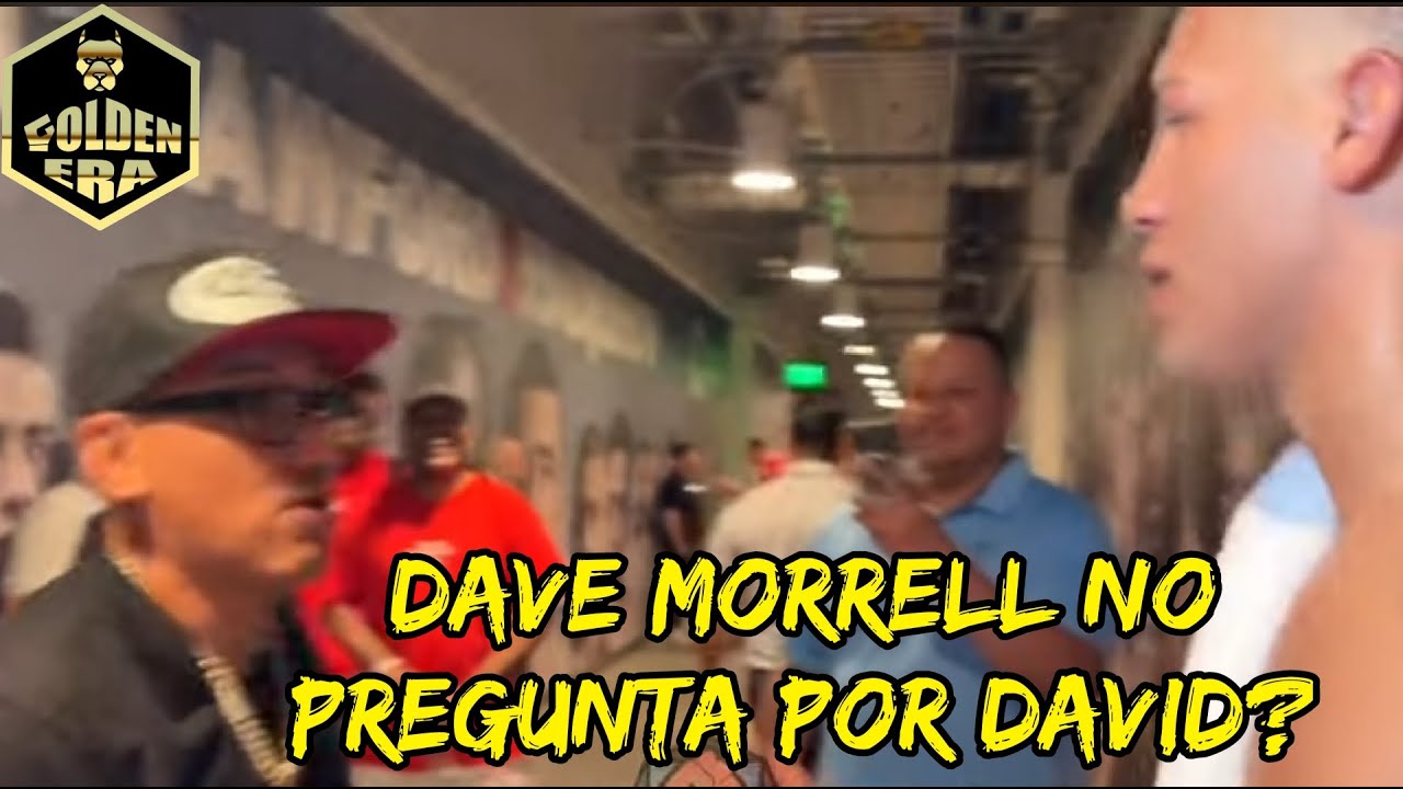 Jose Benavidez pone a Dave Morrell Jr en una mala posicion delante de periodistas y fans de ...