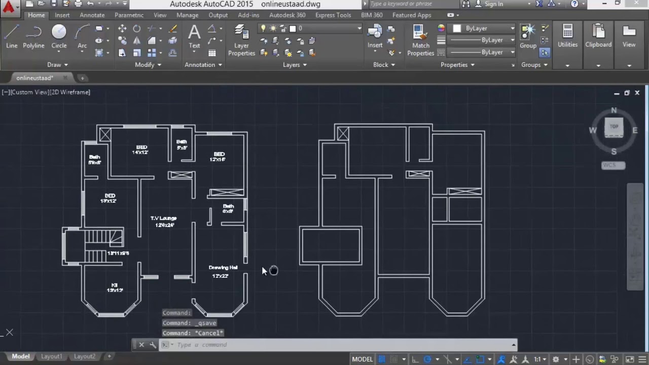 Auto Cad Tutorial Series | 33 # How to Create Doors in Auto Cad - YouTube