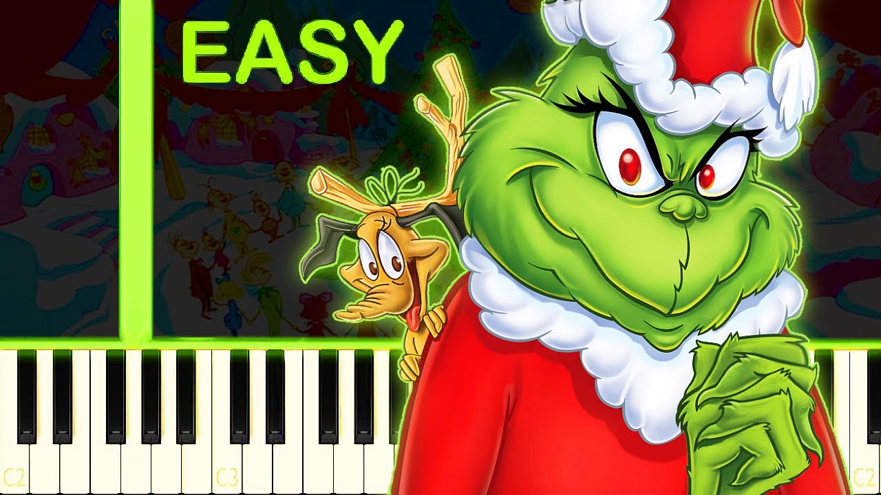 Welcome Christmas | How The Grinch Stole Christmas - EASY Piano ...