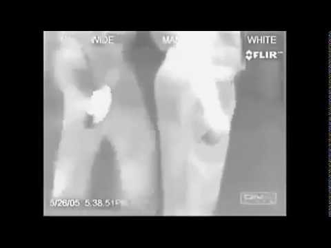 This is what your fart looks like on a airport infrared security camera lol