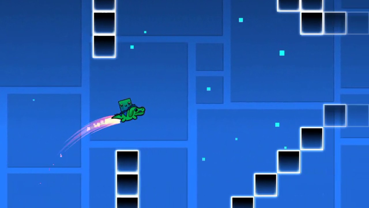 geometry dash | 1st level in geometry dash ID is 128 - YouTube