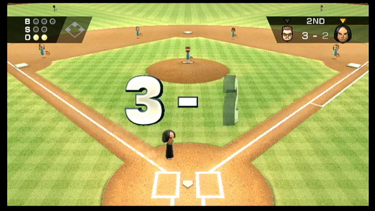 Wii Sports Baseball Cole vs Tatsuaki - YouTube