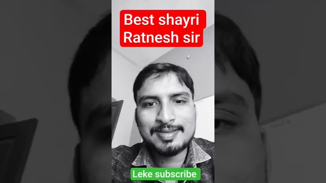best shayri on YouTube by ratnesh sir - YouTube