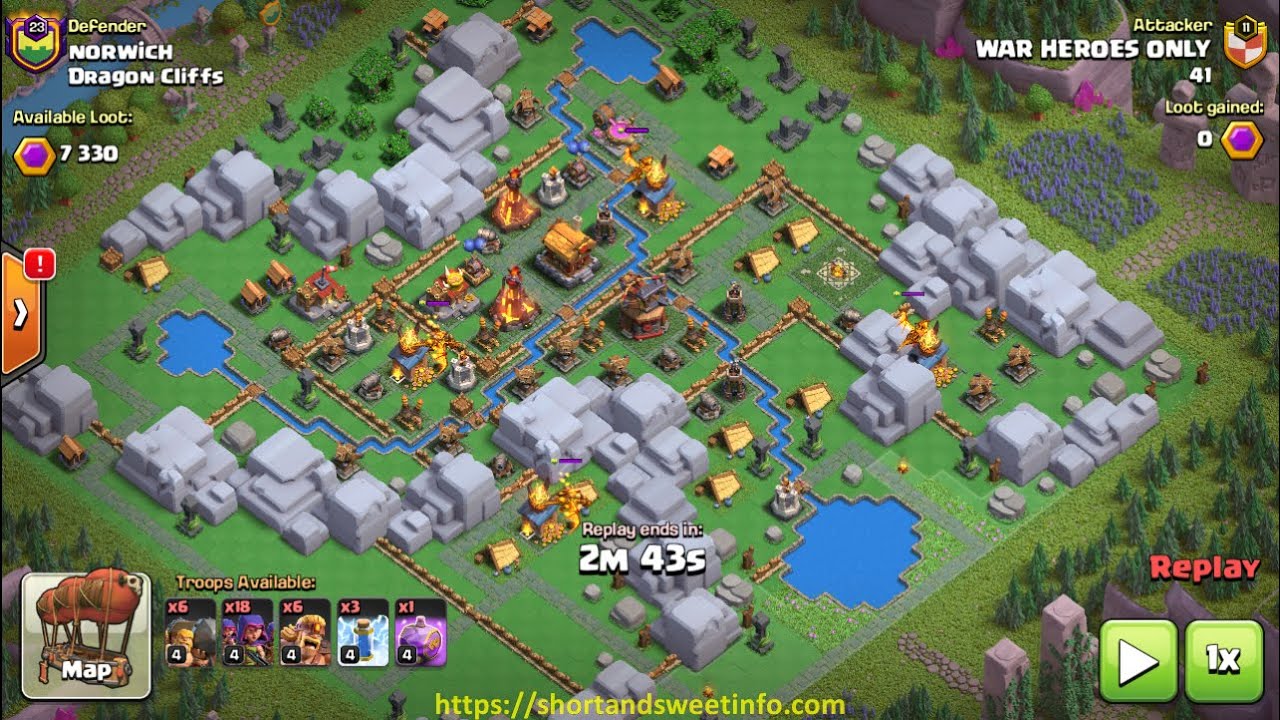 Dragon Cliffs Level 3 in 2 attacks (layout 6) - YouTube