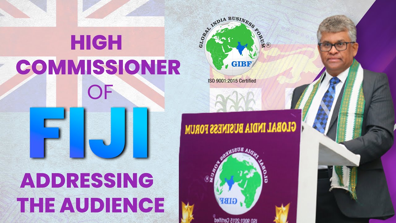 High Commissioner of Fiji addressing the audience during the ...
