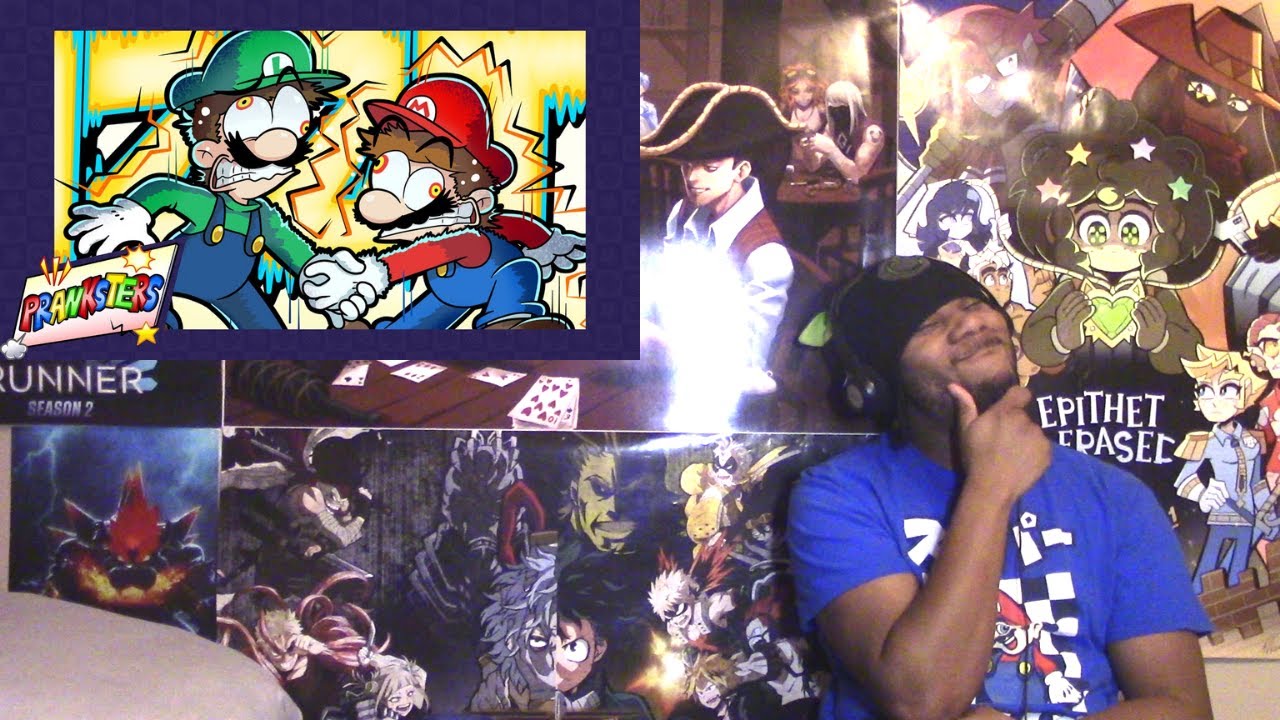 Blazeix Reacts To: 💥Pranksters Remake!💥⭐Mario vs Luigi: Nintendrawer ...