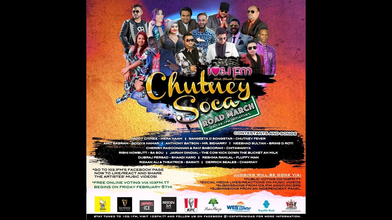 103.1FM's Chutney Soca Road March - Live Performances [FULL SHOW] - YouTube