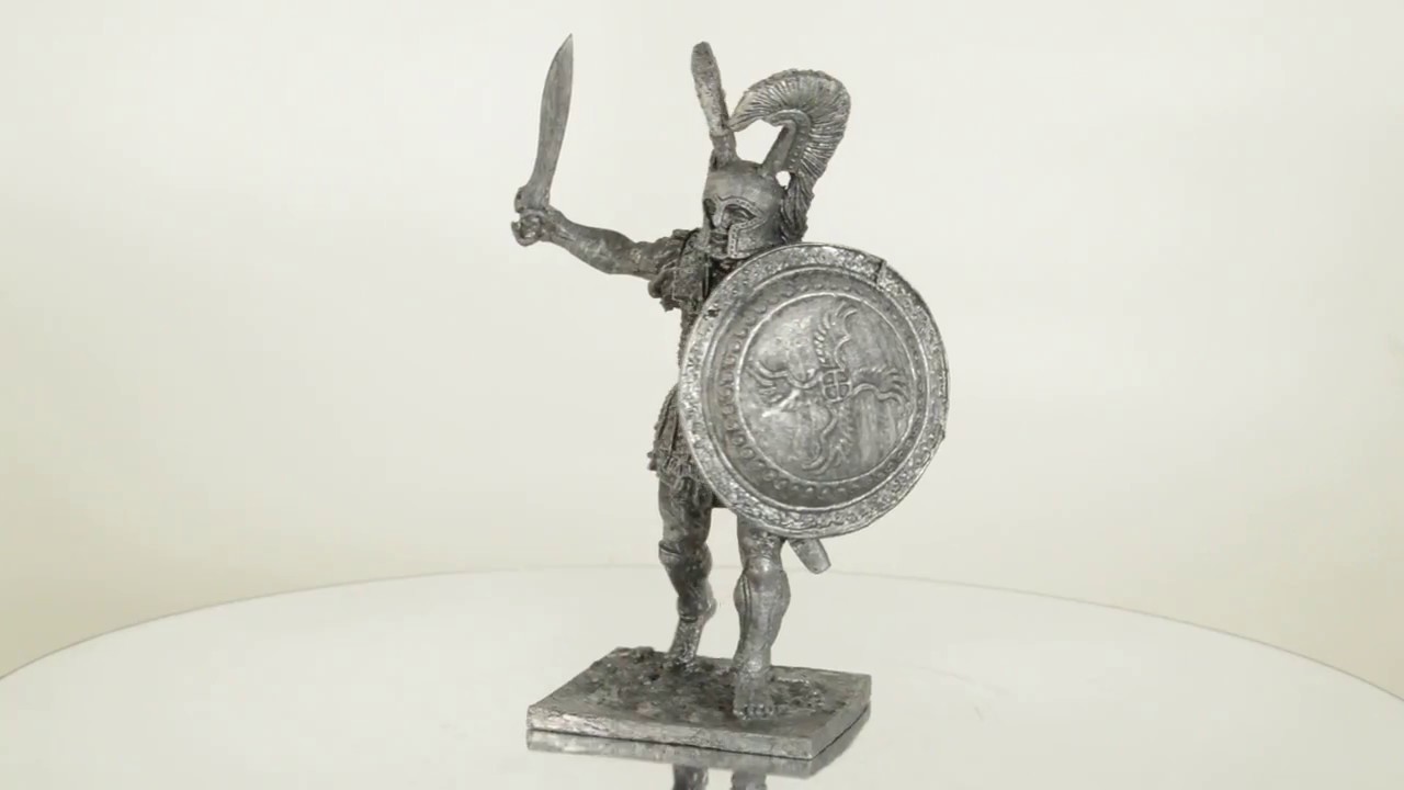 The Greek hoplite, 480 BC. Collection 54mm 1:32 metal toy soldier ...