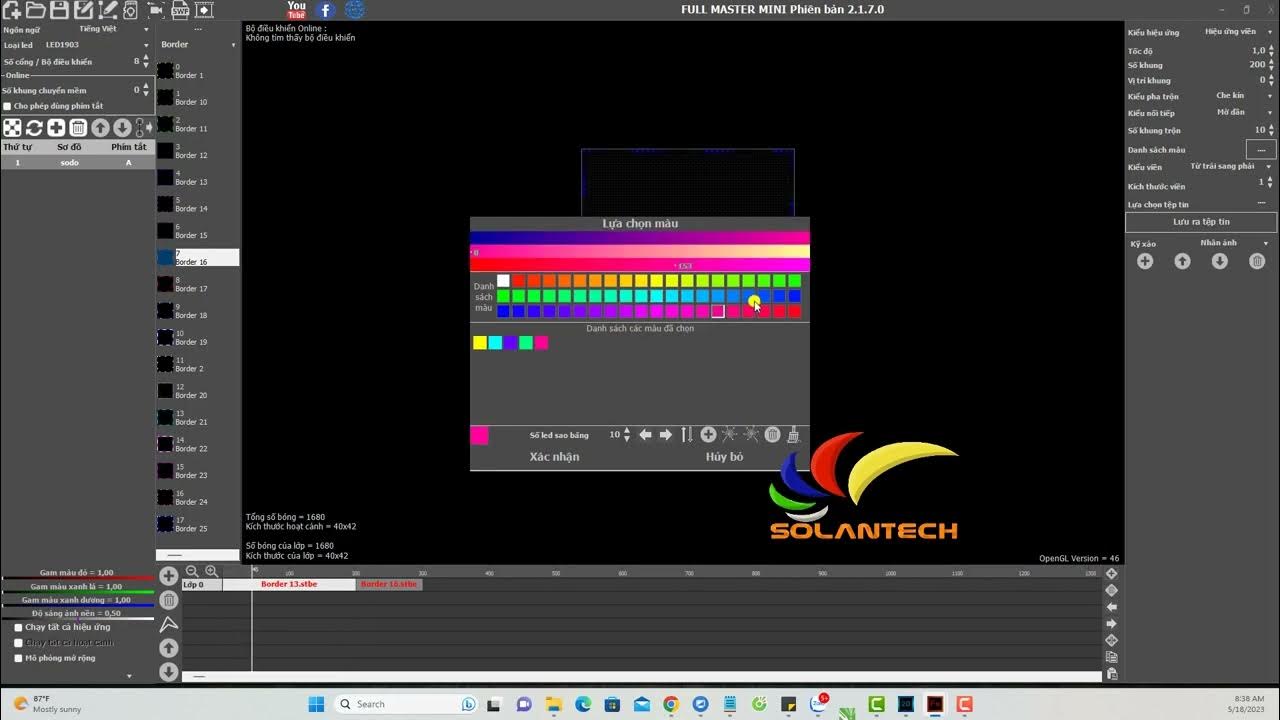 Hướng dẫn sử dụng hiệu ứng viền phần mềm full master mini - YouTube