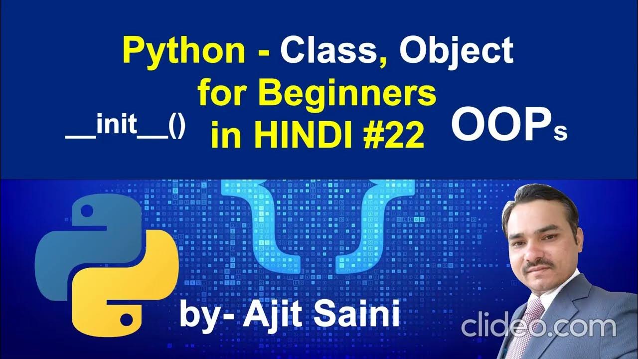 Python Class Object Python Tutorial For Beginners In Hindi 23 Youtube