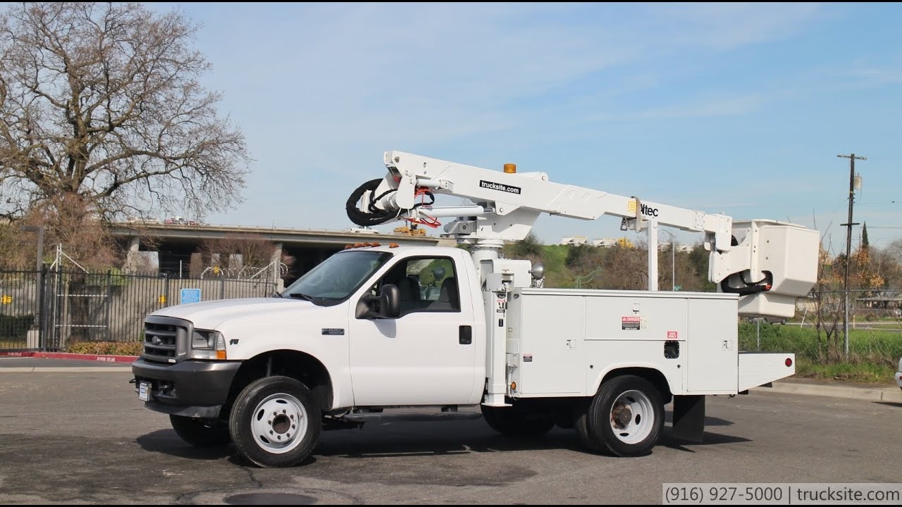 2002 Ford Altec AT35-G 40' Bucket Truck for sale - YouTube