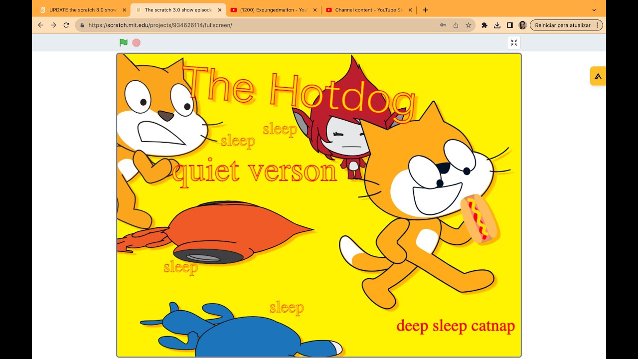 The Scratch 3.0 Show S1 EP: Hot Dog Sleepy (beacause i need to go to ...