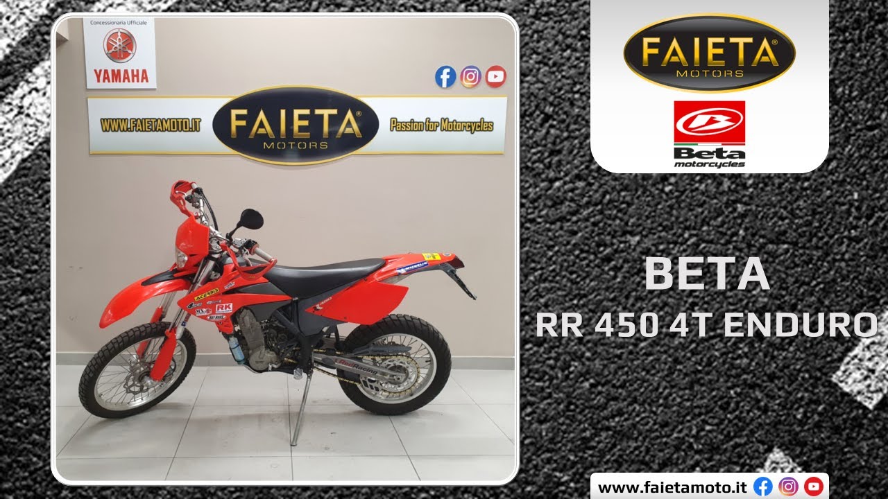 Faieta Motors Usato | Beta Motor RR 450 4t Enduro - Anno 2005 - YouTube
