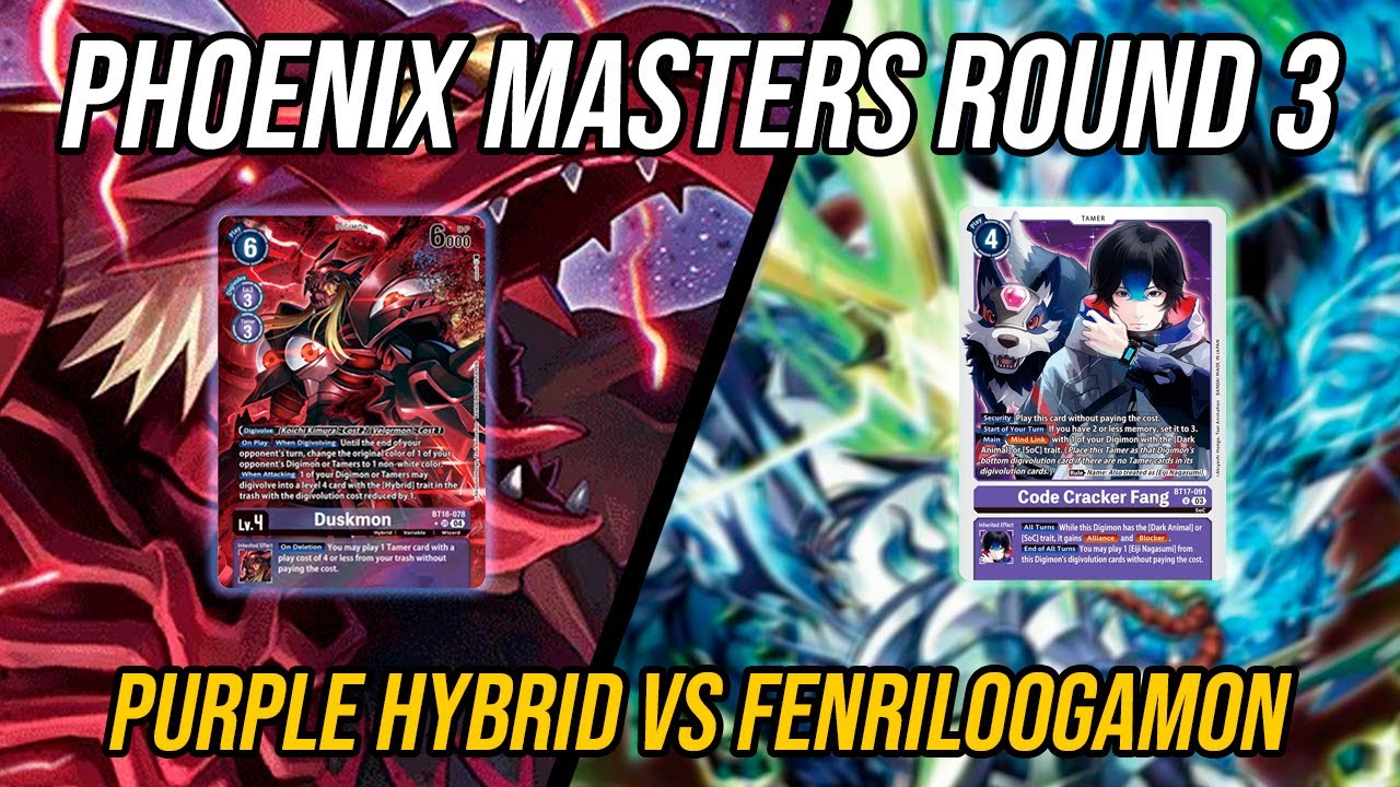 PURPLE HYBRID VS FENRILOOGAMON TAKEMIKAZUCHI - PHOENIX MASTERS ROUND 3 ...