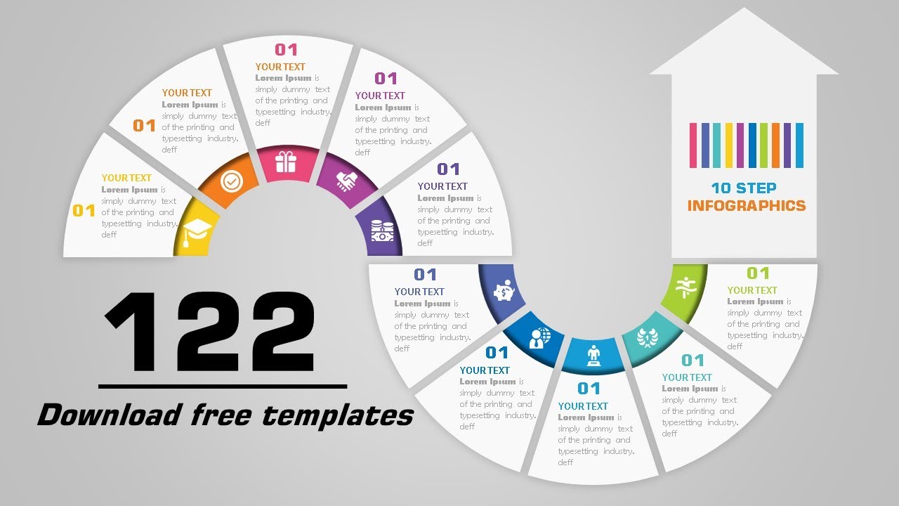 10 step semicircular infographics in powerpoint/HOW TO CREATE A 10 STEP ...