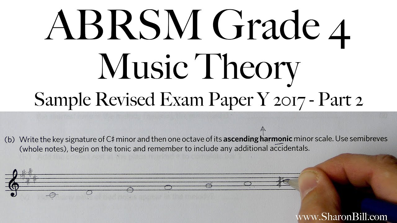 ABRSM Music Theory Grade 4 Sample Paper Y 2017 Part 2 with Sharon Bill ...