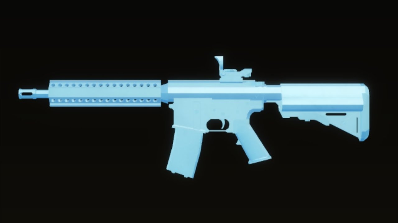 Blue Diamond M4A1 Roblox Bad Business - YouTube