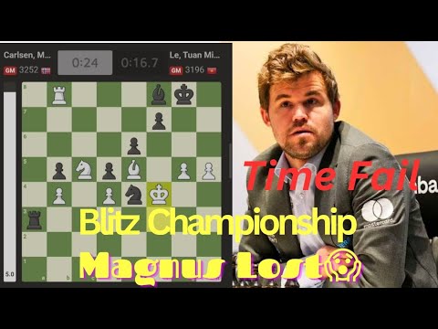 Magnus Vs Le,tuan 😱Magnus Lost the match | Blitz Championship #chess # ...