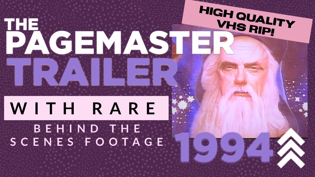 1994 The Pagemaster | Rare Sneak Peek Trailer | High Quality VHS Rip w ...