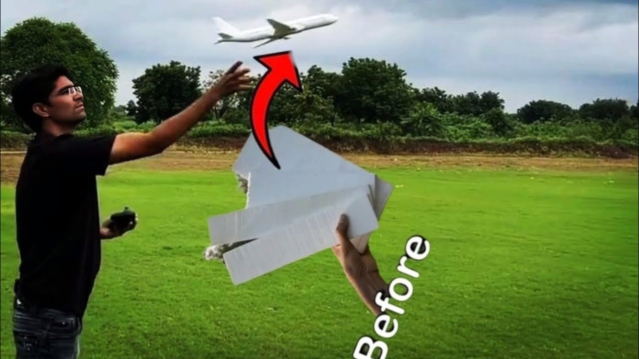 make aircraft using thermocol at home - YouTube