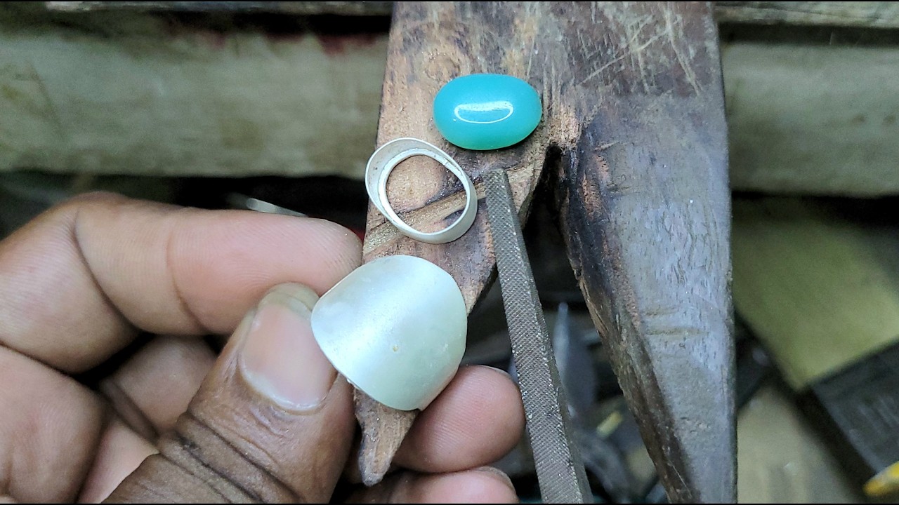 Latest design silver ring making ! How to make ring jewelry - YouTube