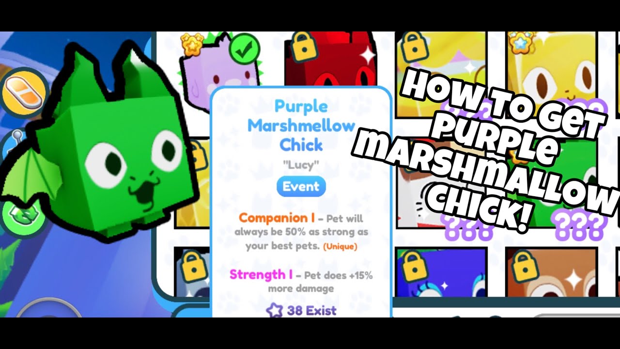 🐣 HOW TO GET PURPLE MARSHMALLOW CHICK IN PET SIMULATOR X! - YouTube