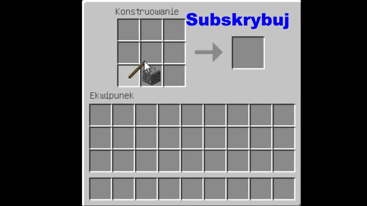 Minecraft - Crafting #003 - Jak Zrobic Dzwignie - YouTube