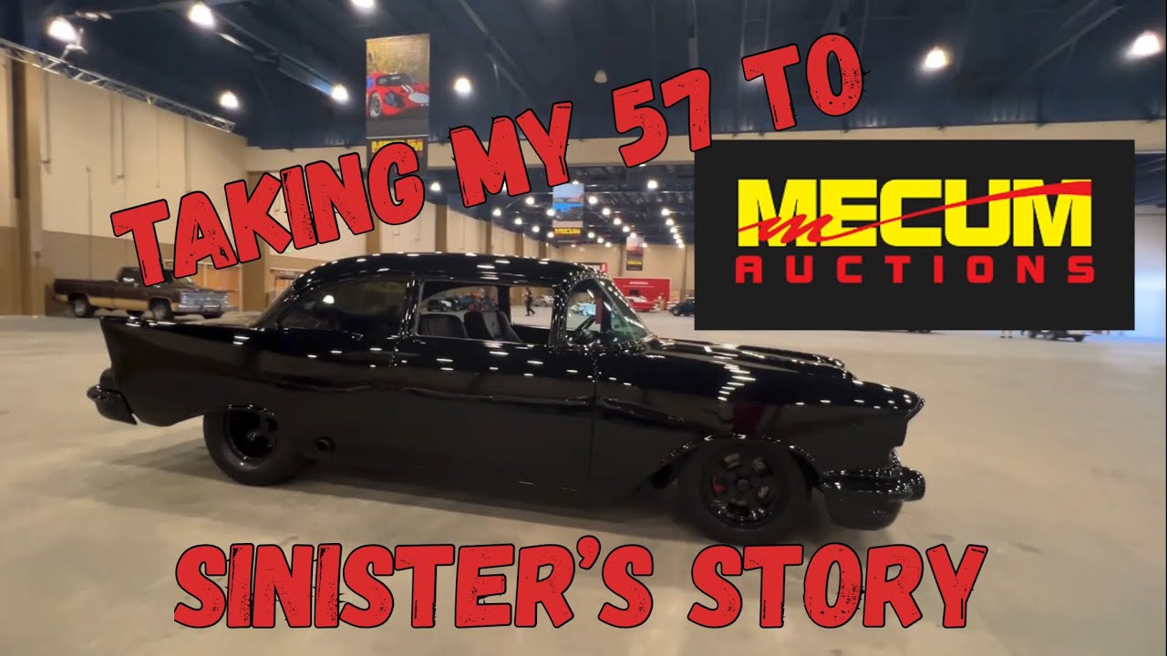 My 57 Chevy, “Sinister” - A Chat With Patrick Laughlin On The Way To Mecum - YouTube