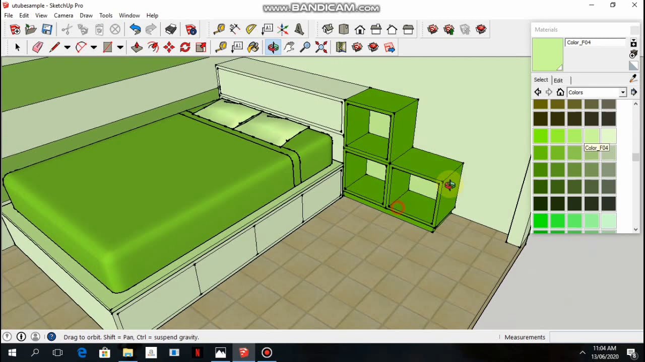 SketchUp for Beginners, Bedroom Design Idea - YouTube