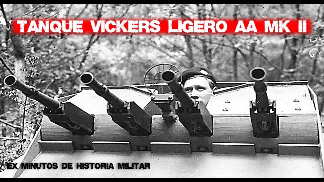 Vickers light AA Mk II tank - YouTube